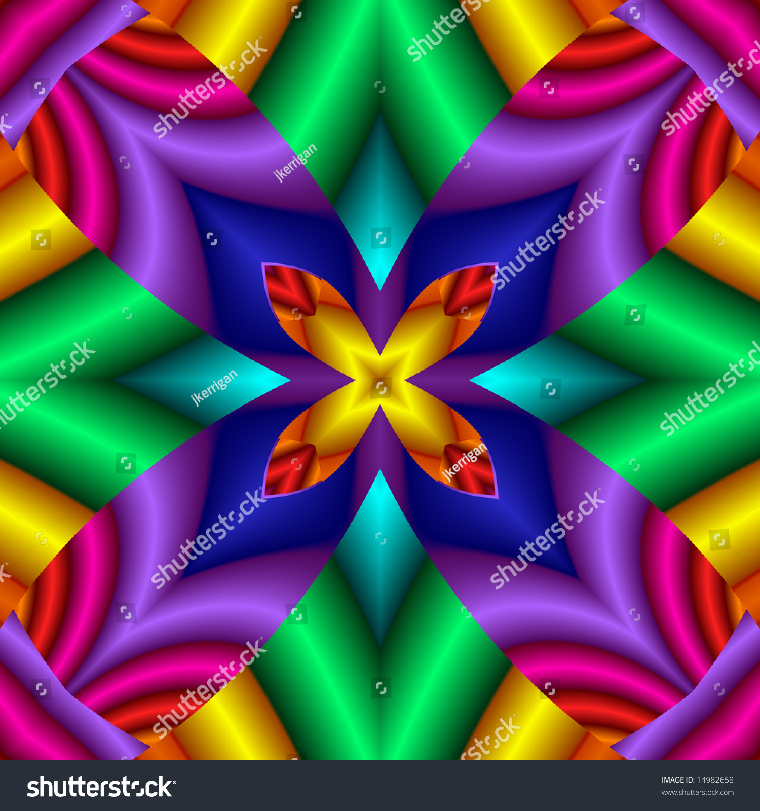 Abstract Fractal Kaleidoscope Bright Rainbow Colors Stock Illustration ... Abstract Fractal Kaleidoscope Bright Rainbow Colors Stock Illustration ...