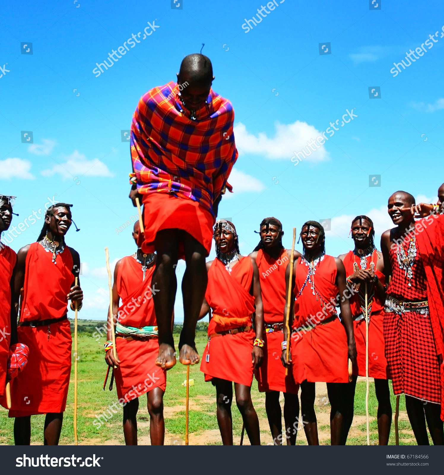 Africa Kenya Masai Mara November 12 Masai Warriors Dancing