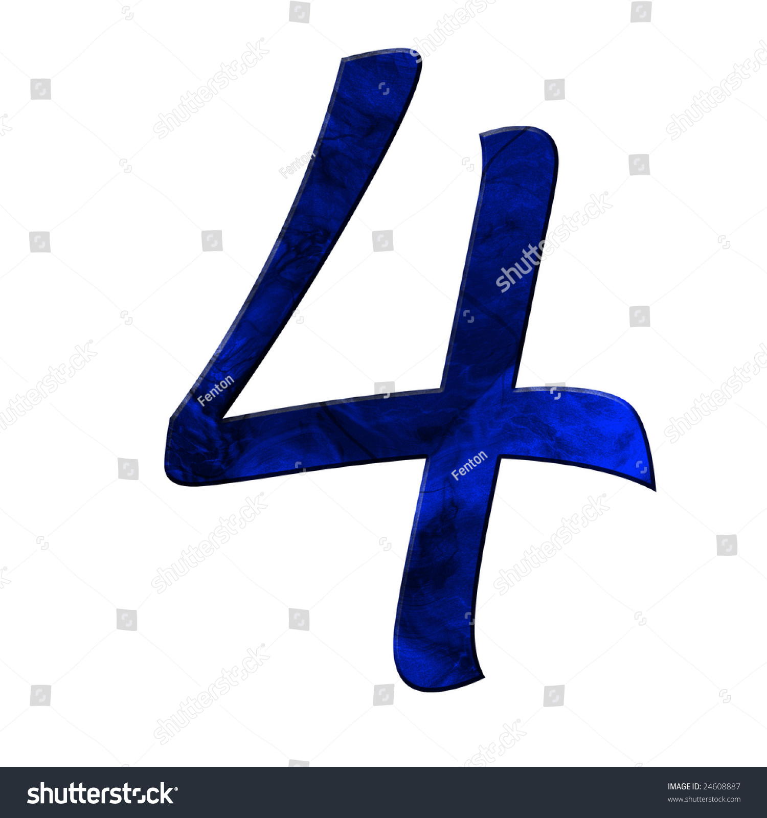 Blue Grunge Font - Number Four Stock Photo 24608887 : Shutterstock Blue Grunge Font - Number Four Stock Photo 24608887 : Shutterstock
