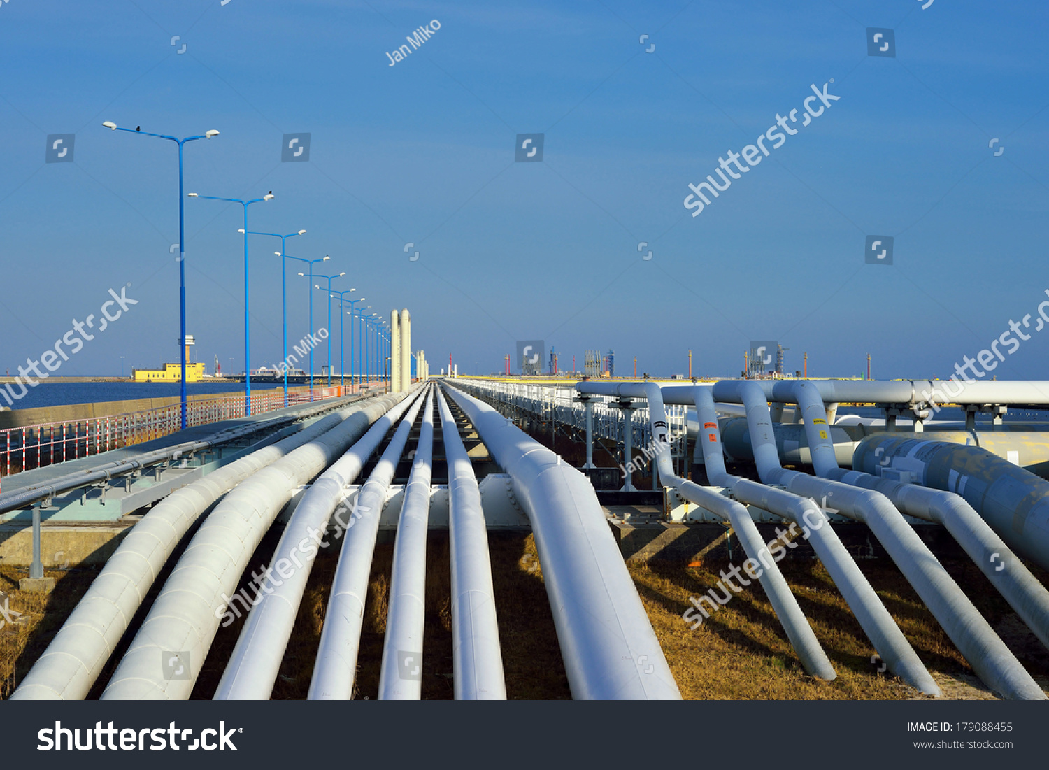 Bottom Shot Of A Pipeline At Sunset. Pipeline Transportation Is Most ... Bottom Shot Of A Pipeline At Sunset. Pipeline Transportation Is Most ...