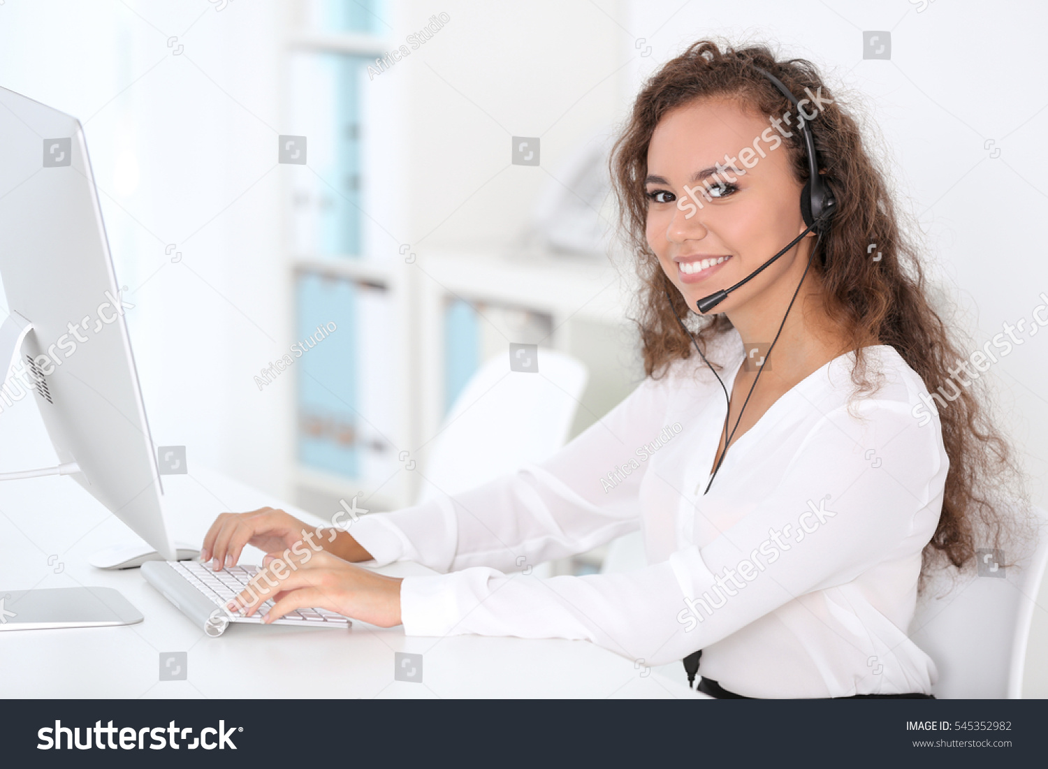 Call Center Operator In Office Stock Photo 545352982 : Shutterstock Call Center Operator In Office Stock Photo 545352982 : Shutterstock