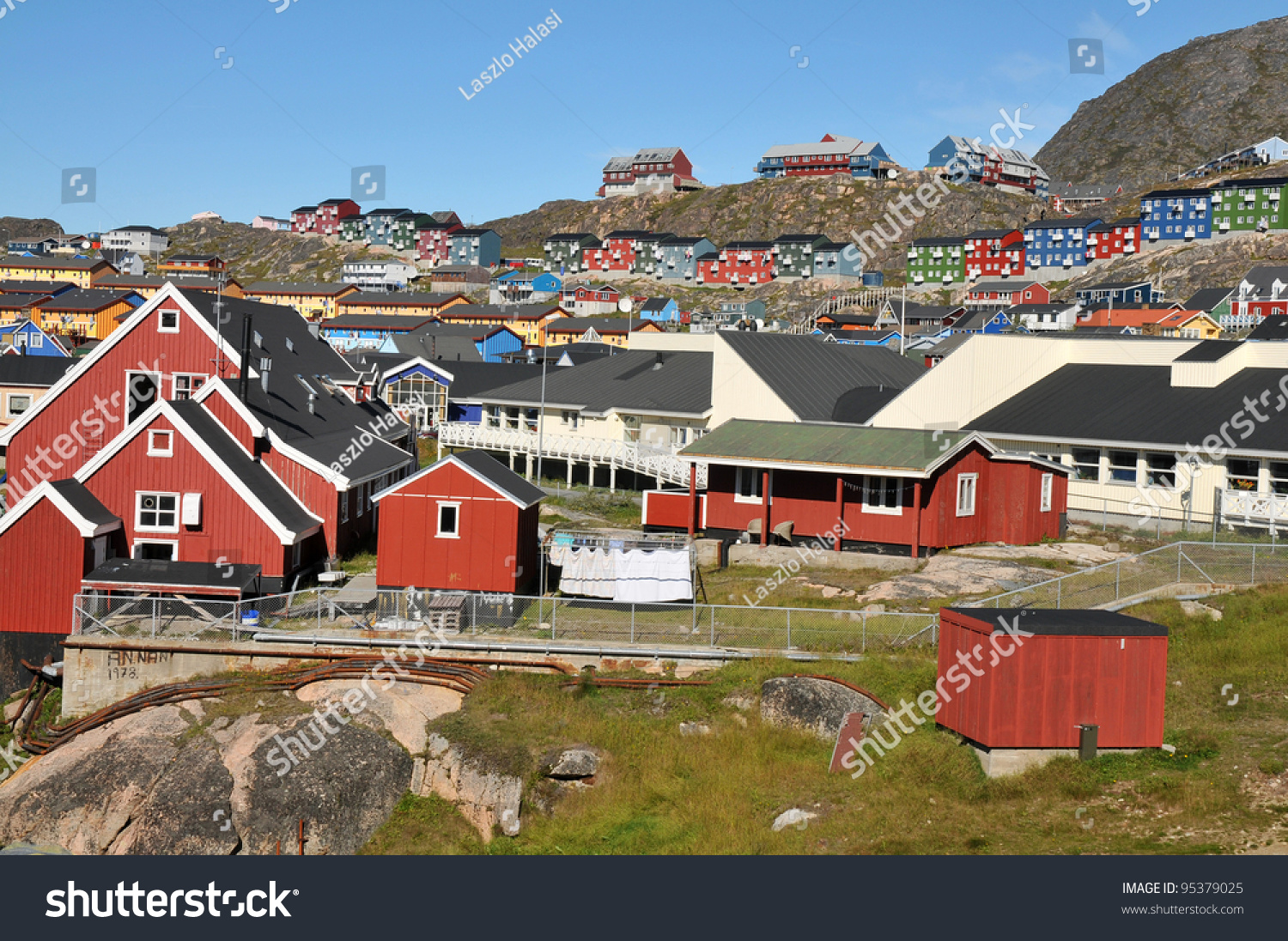 Colorful Houses And Buildings In Qaqortoq, Greenland. Qaqortoq Is South ... Colorful Houses And Buildings In Qaqortoq, Greenland. Qaqortoq Is South ...