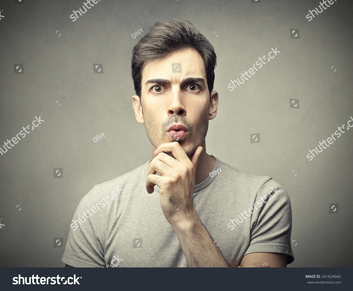Confused Man Stock Photo 241624042 : Shutterstock Confused Man Stock Photo 241624042 : Shutterstock