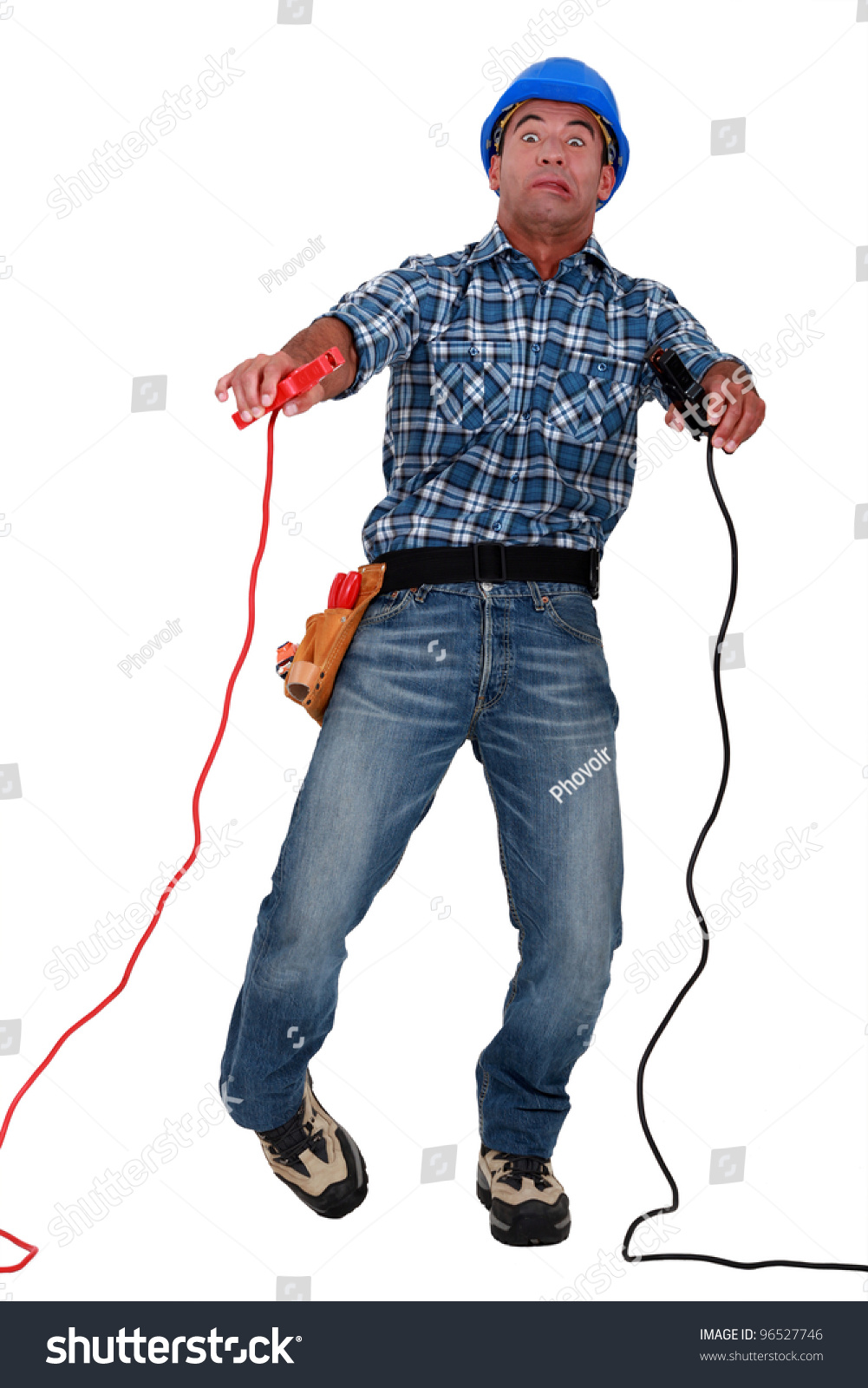 Electrician Being Electrocuted Stock Photo 96527746 : Shutterstock Electrician Being Electrocuted Stock Photo 96527746 : Shutterstock