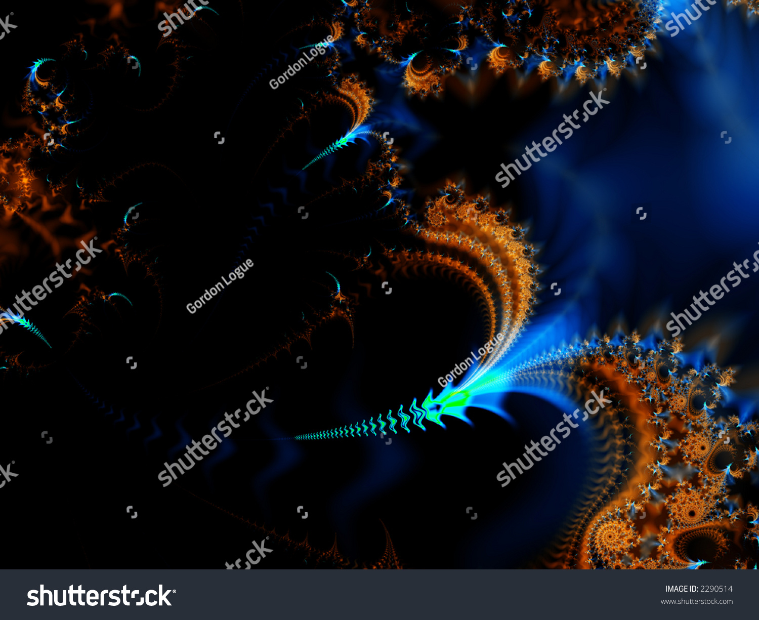 High Resolution Fractal Rendering Of A Fractal Reef And Currents In The ... High Resolution Fractal Rendering Of A Fractal Reef And Currents In The ...