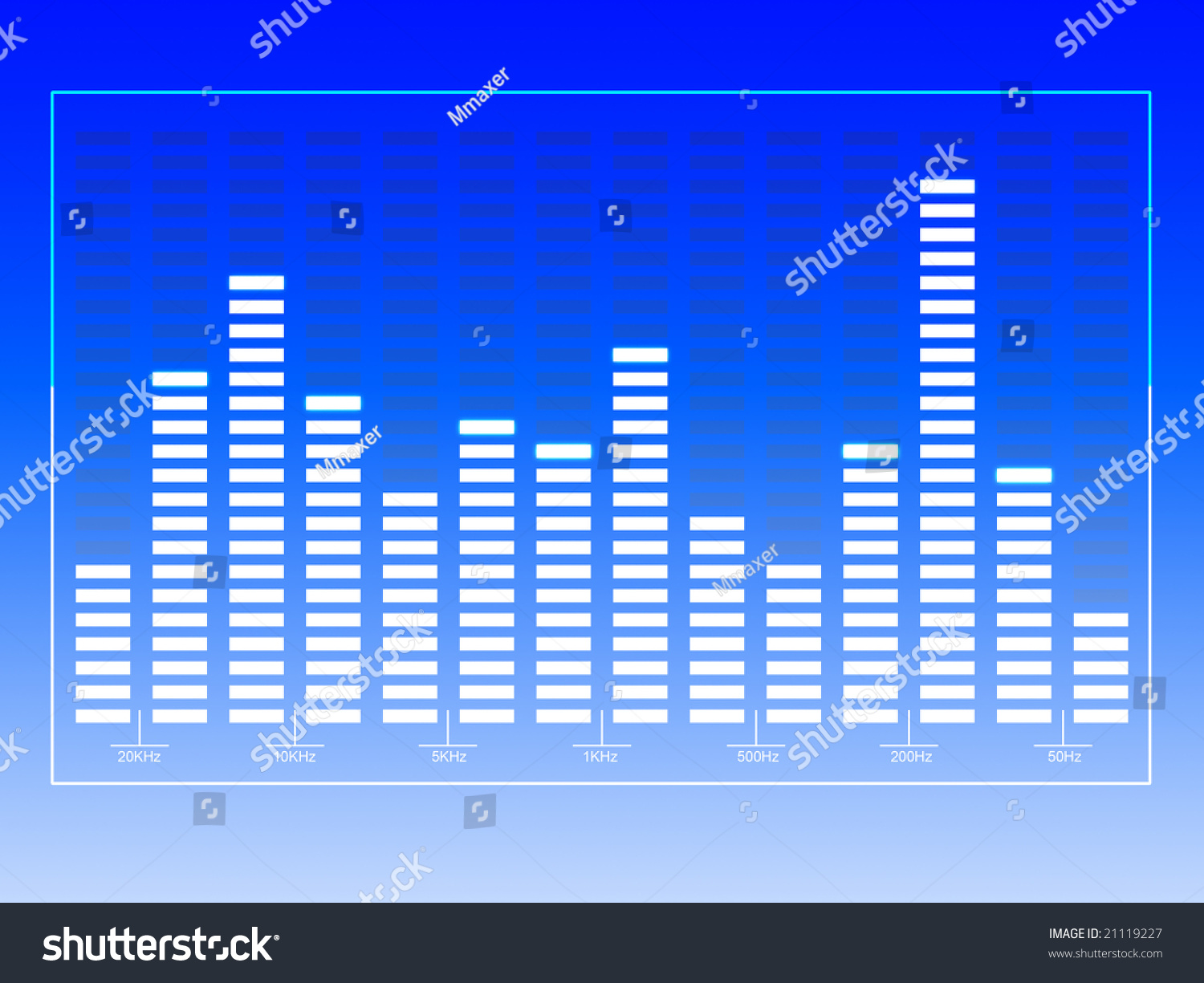 Illustration Of Audio Spectrum Analyzer Graphic Equalizer 21119227