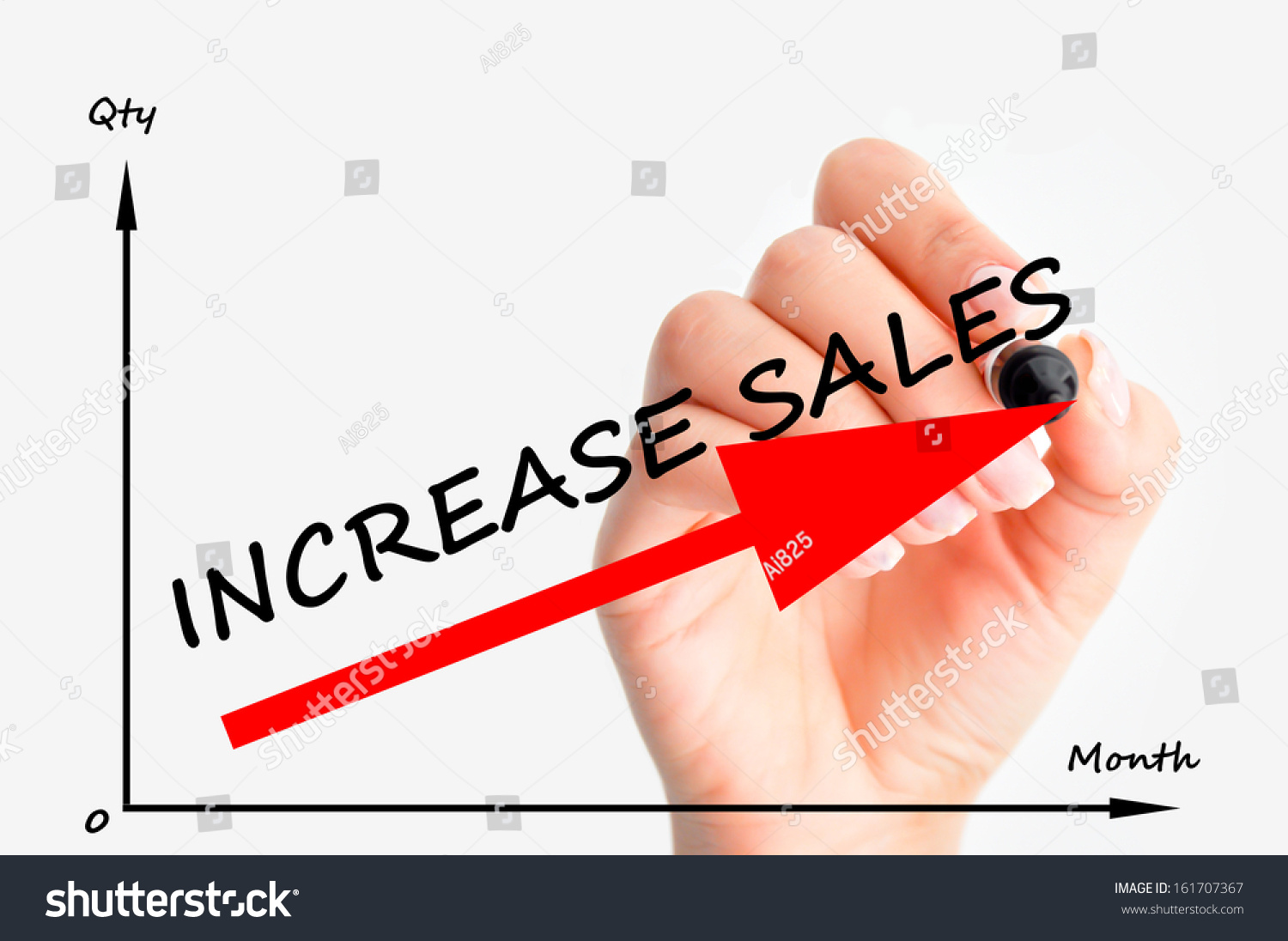 Increase Sales Graph Stock Photo 161707367 - Shutterstock