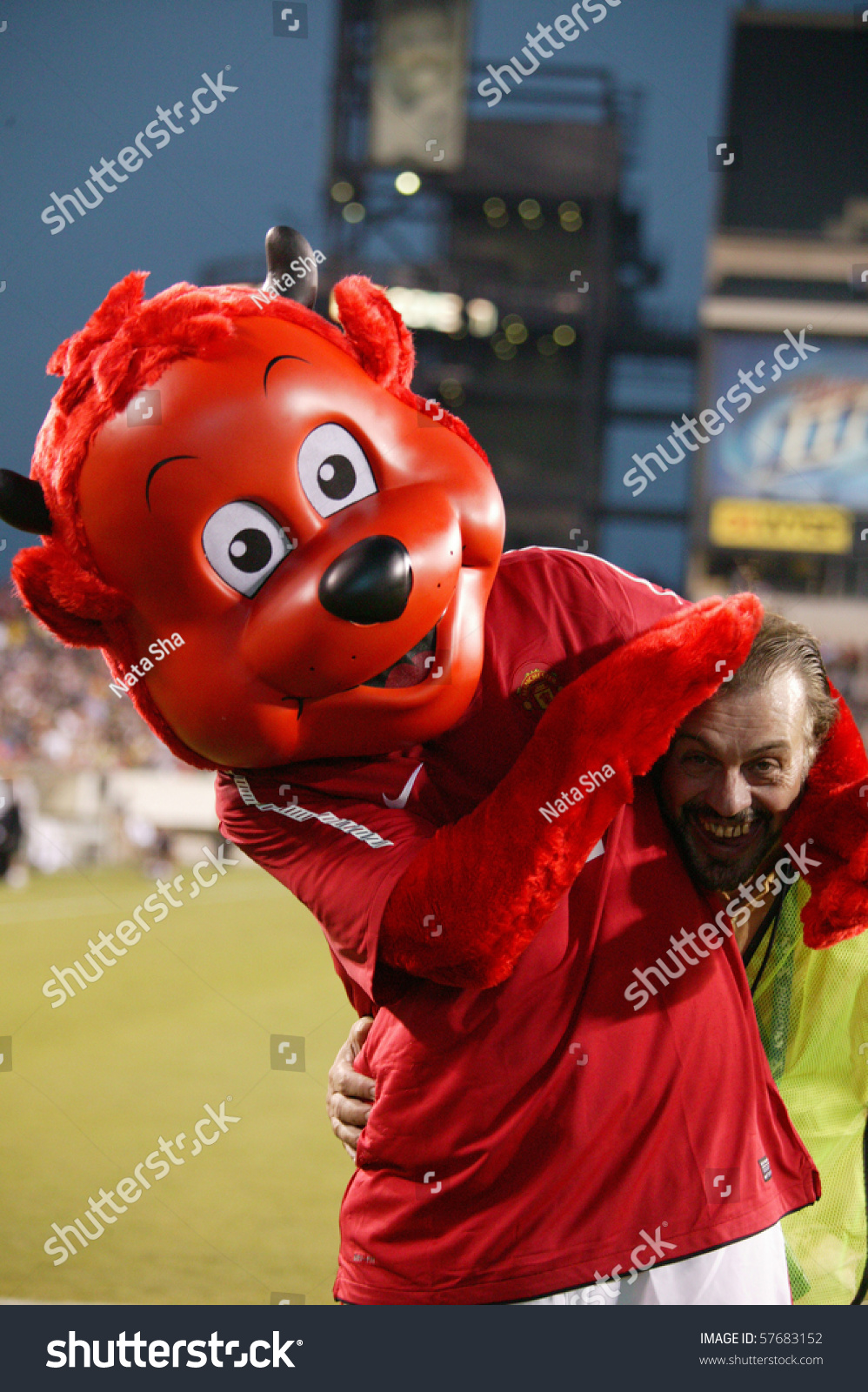 Philadelphia July 21 Fred The Red Mascot Of Manchester United On