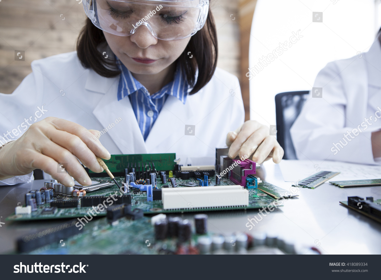She Is Beautiful Genius Scientist Woman. Stock Photo 418089334 ... She Is Beautiful Genius Scientist Woman. Stock Photo 418089334 ...