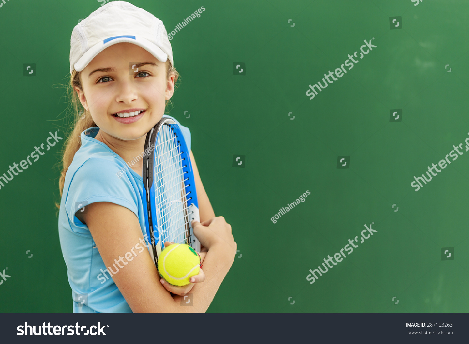 Tennis - Beautiful Young Girl Tennis Player Stock Photo 287103263 ... Tennis - Beautiful Young Girl Tennis Player Stock Photo 287103263 ...