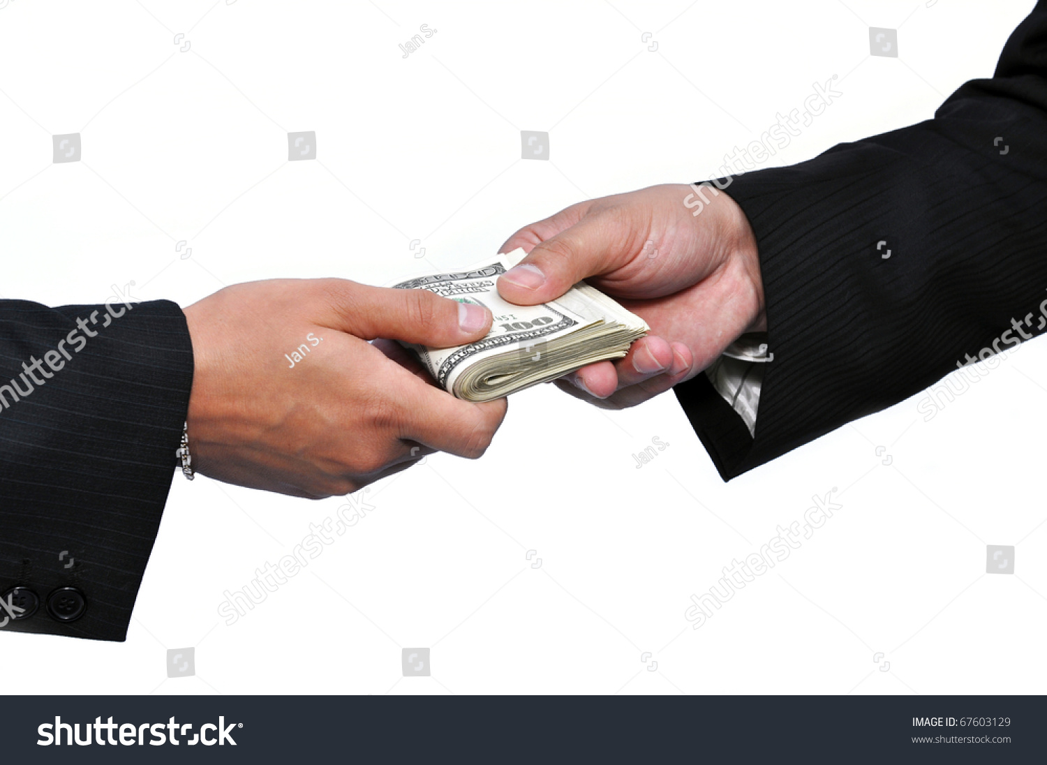 Two Businessmen And Paying Money, Horizontal Shot. Stock Photo 67603129 ... Two Businessmen And Paying Money, Horizontal Shot. Stock Photo 67603129 ...