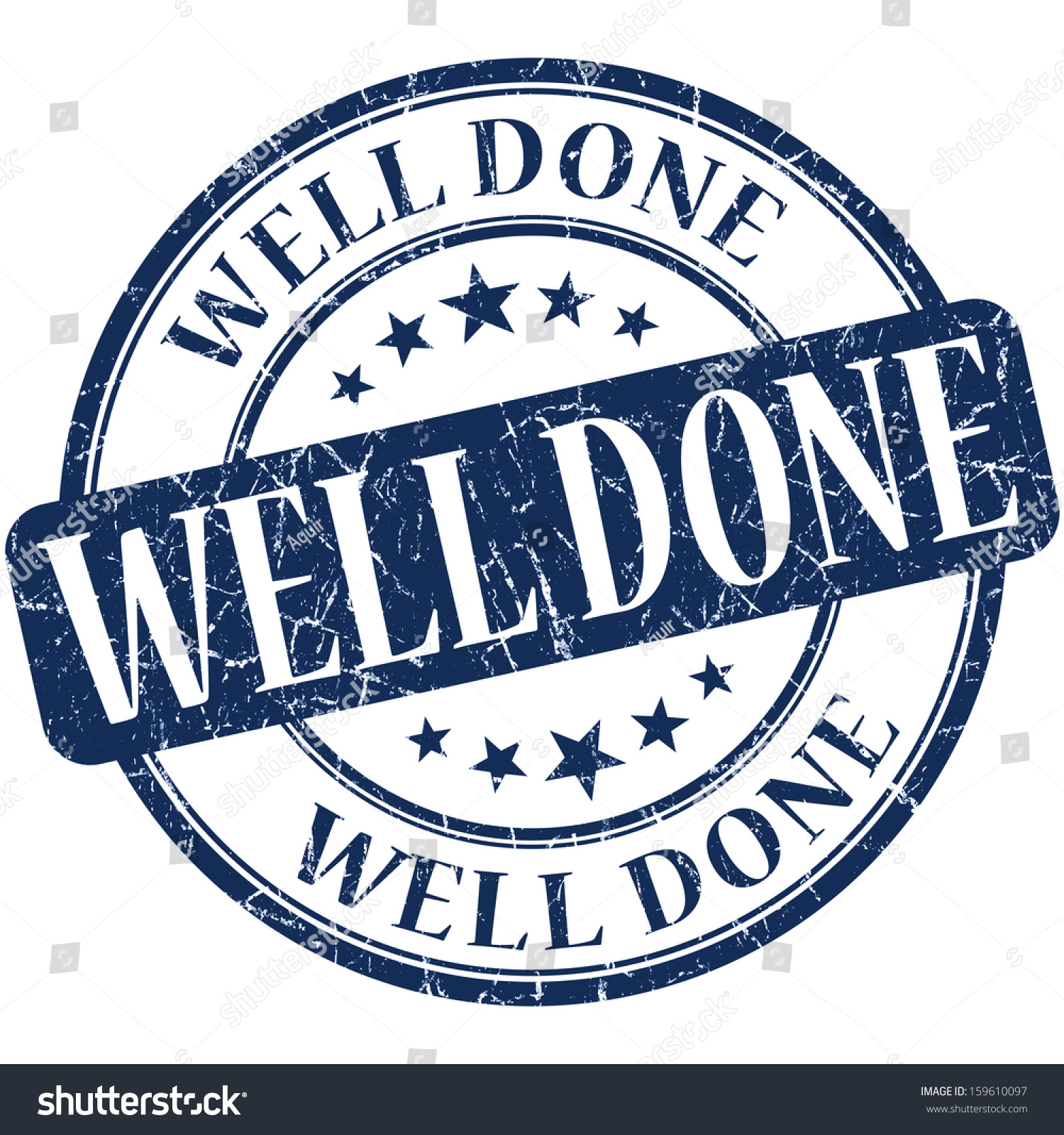 Well Done Grunge Round Blue Stamp Stock Illustration 159610097 ... Well Done Grunge Round Blue Stamp Stock Illustration 159610097 ...