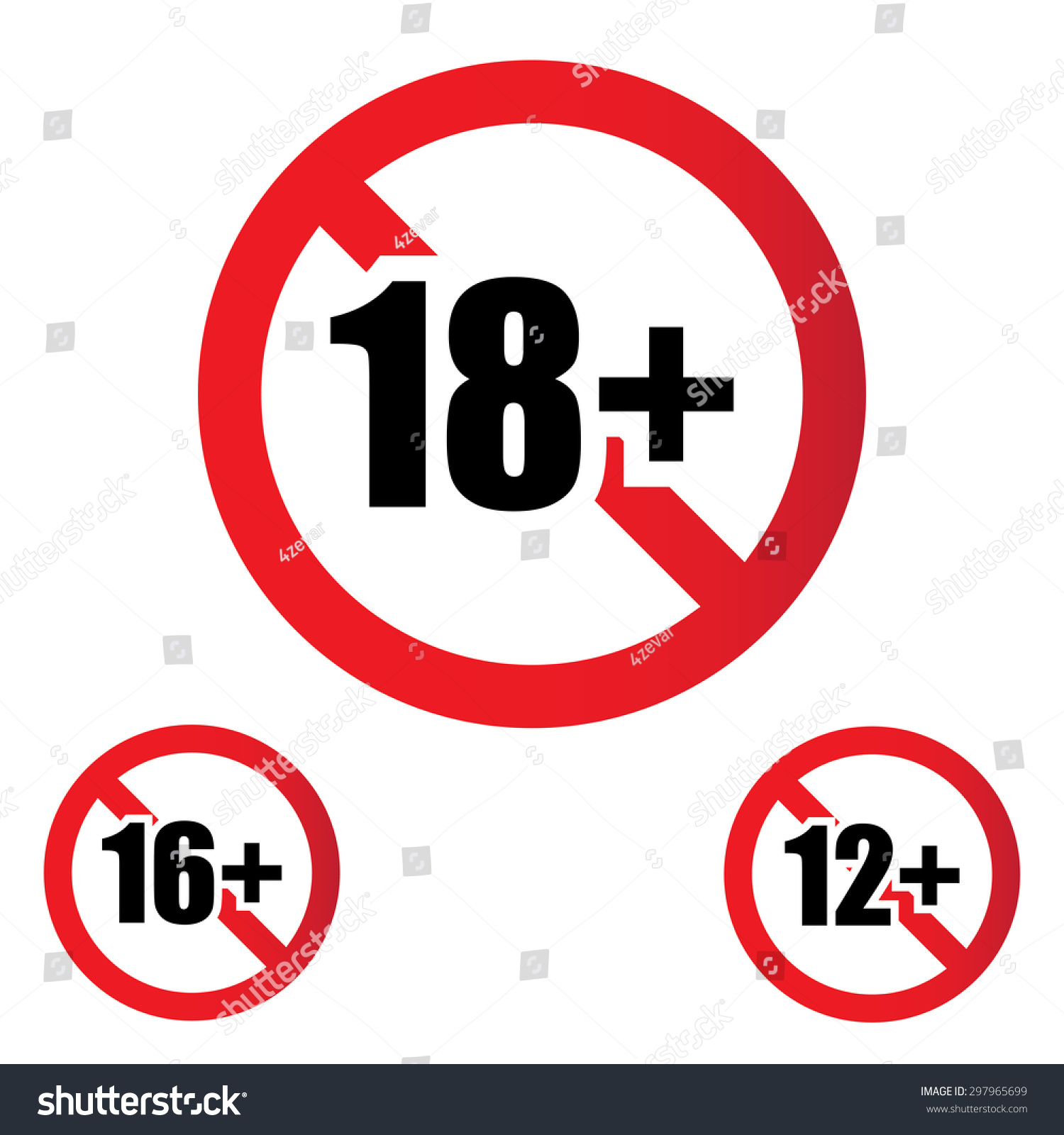 18 Age Restriction Sign Stock Vector 297965699 - Shutterstock 18 Age Restriction Sign Stock Vector 297965699 - Shutterstock