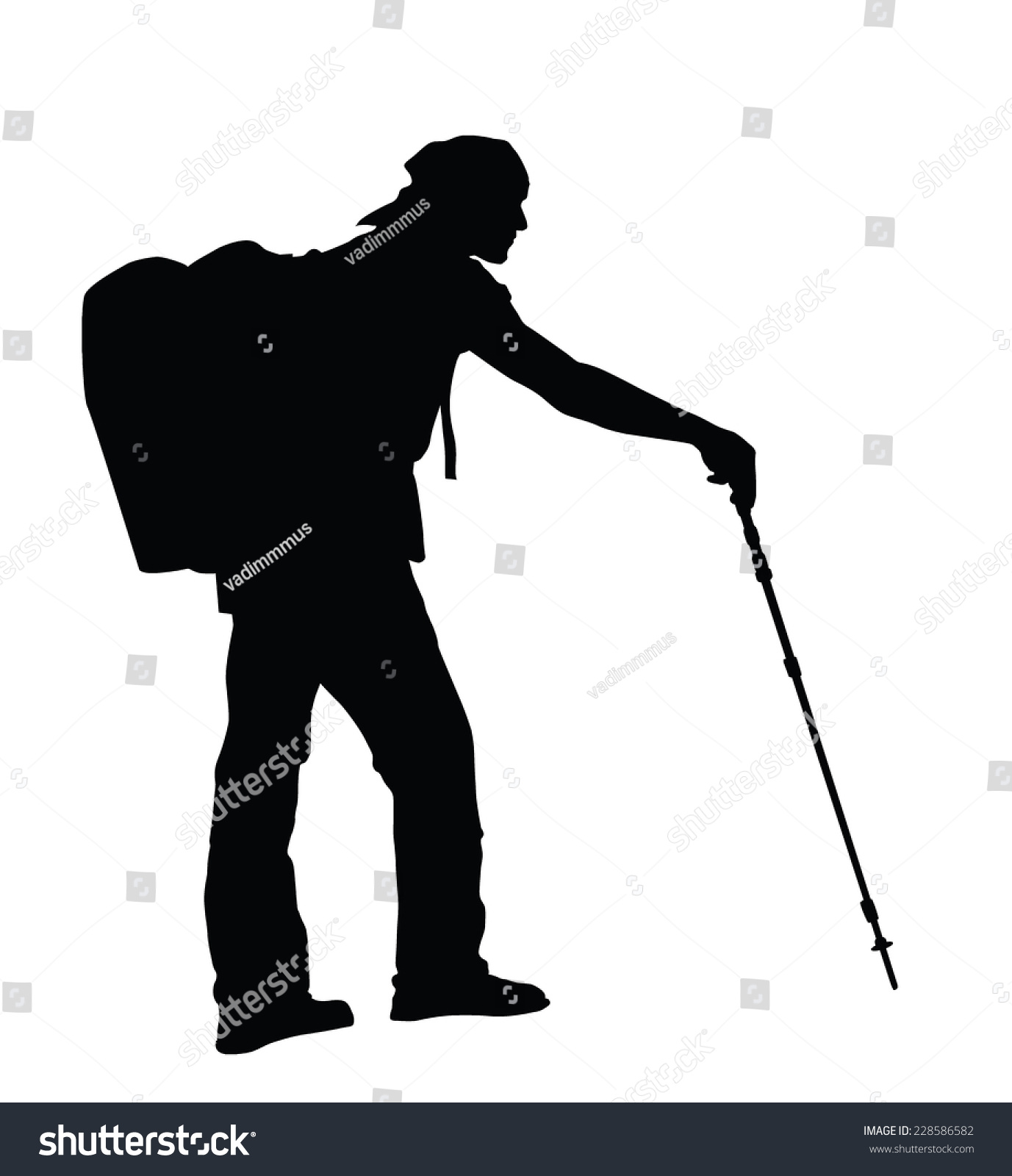 Backpacker Vector Silhouette Stock Vector 228586582 - Shutterstock Backpacker Vector Silhouette Stock Vector 228586582 - Shutterstock