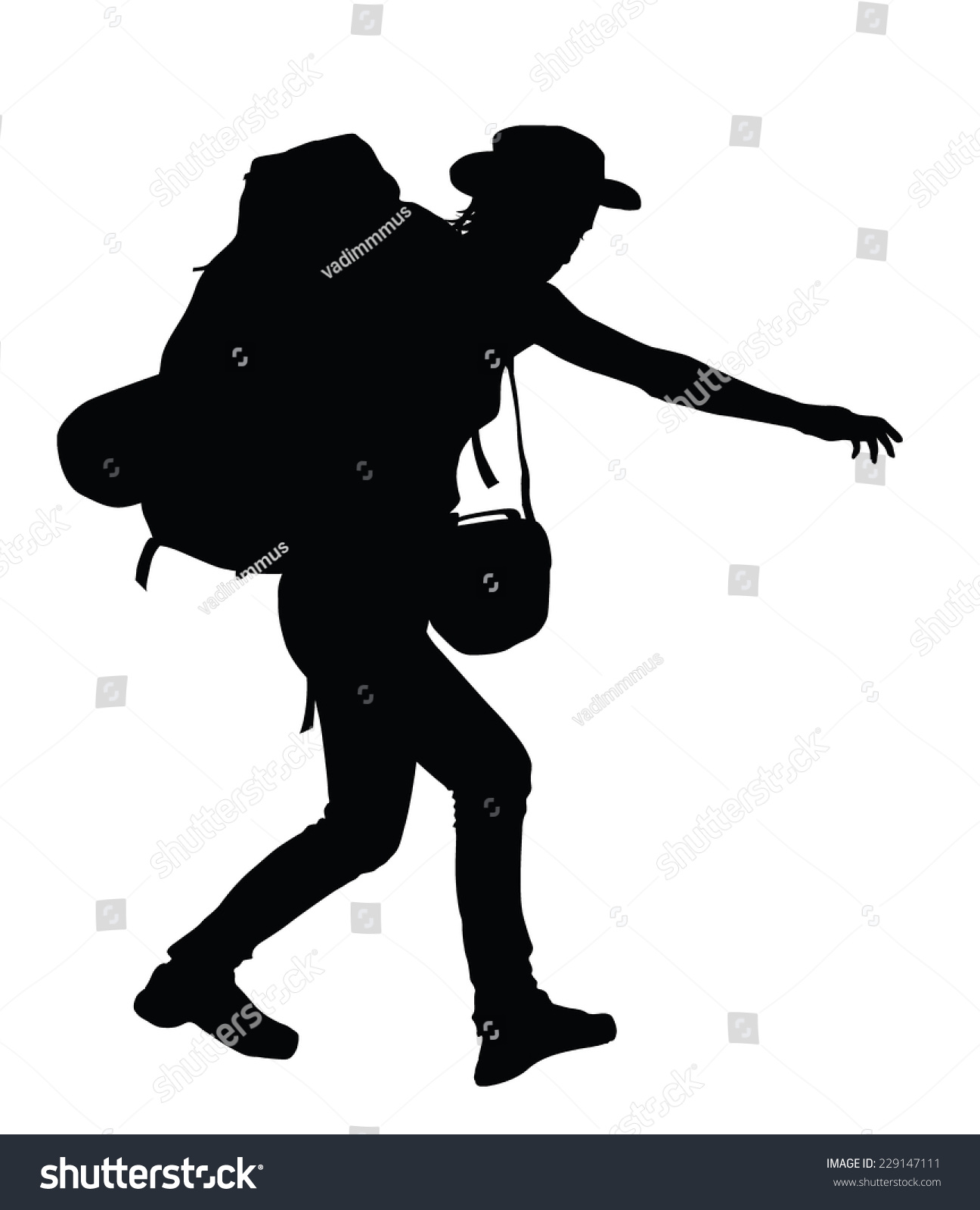 Backpacker Vector Silhouette Eps 8 Stock Vector 229147111 - Shutterstock Backpacker Vector Silhouette Eps 8 Stock Vector 229147111 - Shutterstock