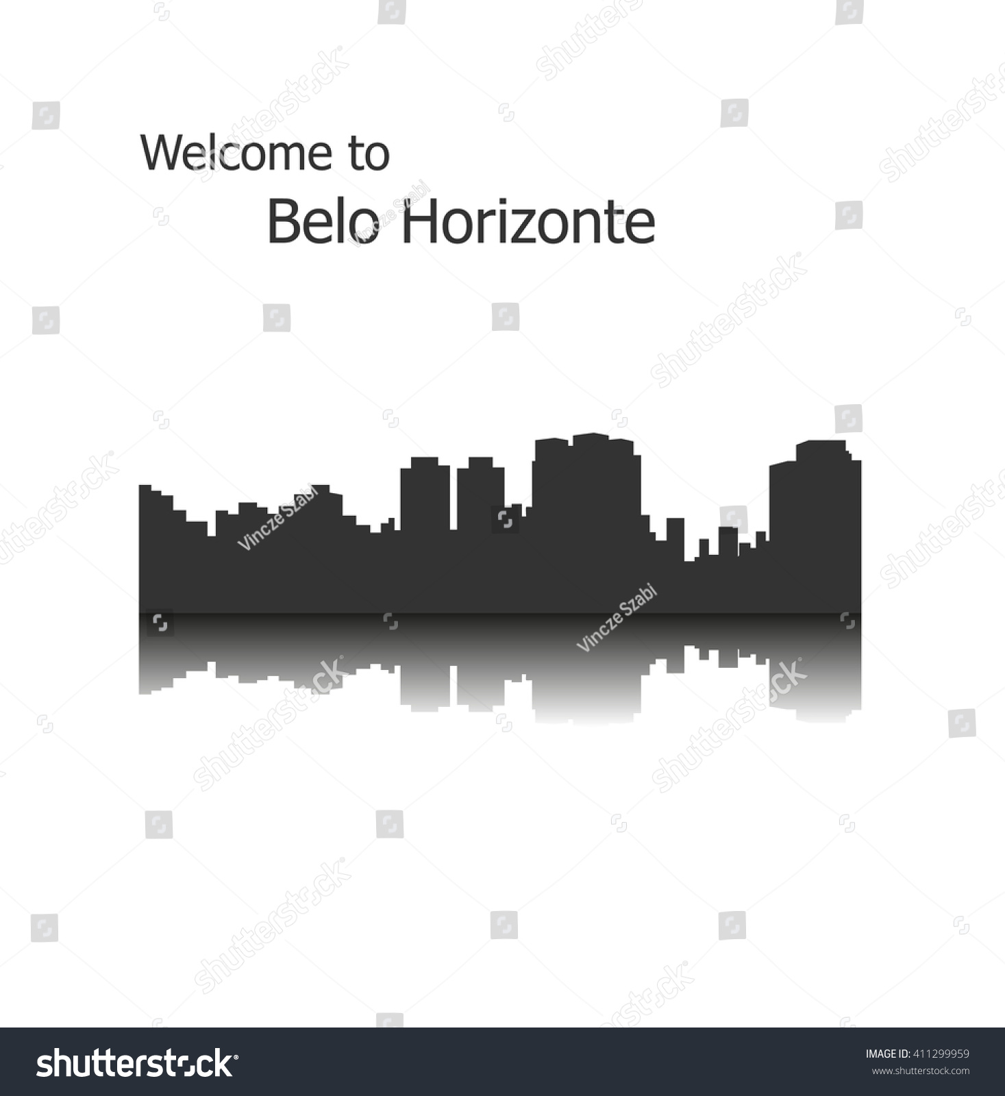 Belo Horizonte, Brazil Skyline Stock Vector Illustration 411299959 ... Belo Horizonte, Brazil Skyline Stock Vector Illustration 411299959 ...