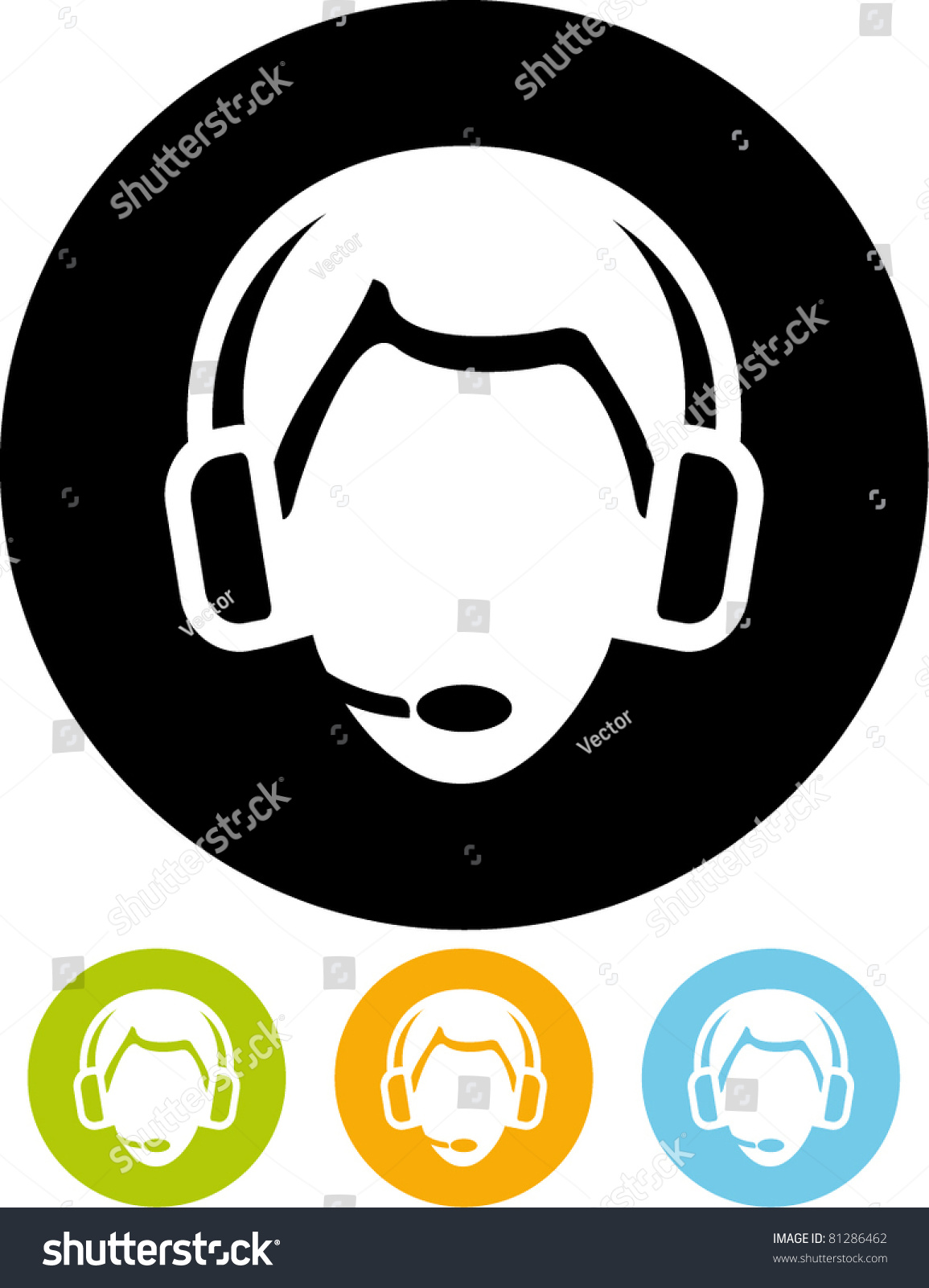 Call Center Operator – Vector Icon - 81286462 : Shutterstock Call Center Operator – Vector Icon - 81286462 : Shutterstock