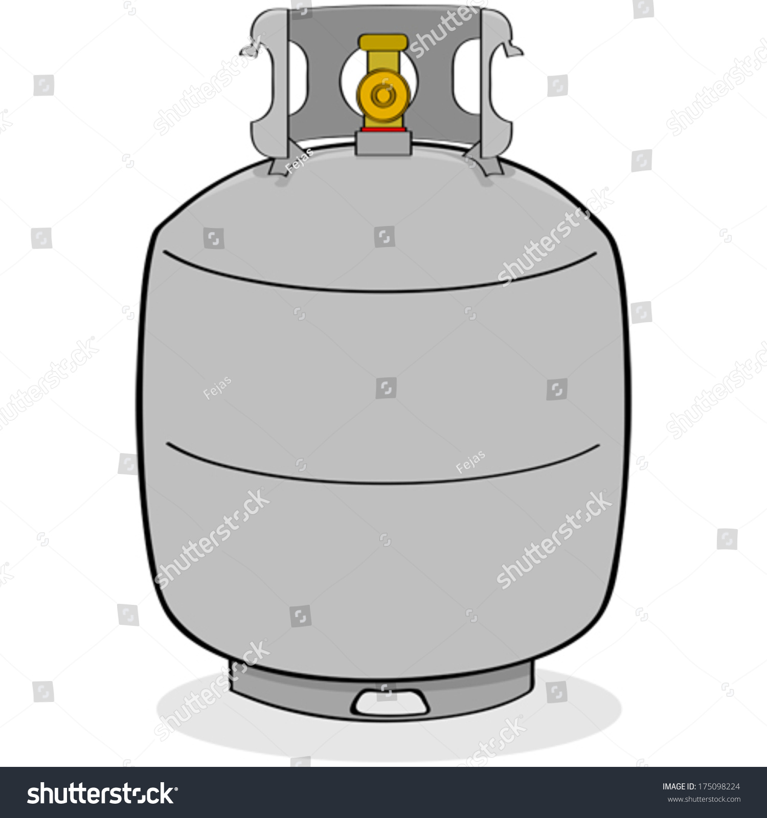 Cartoon Vector Illustration Grey Propane Tank Stock Vector 175098224 ... Cartoon Vector Illustration Grey Propane Tank Stock Vector 175098224 ...