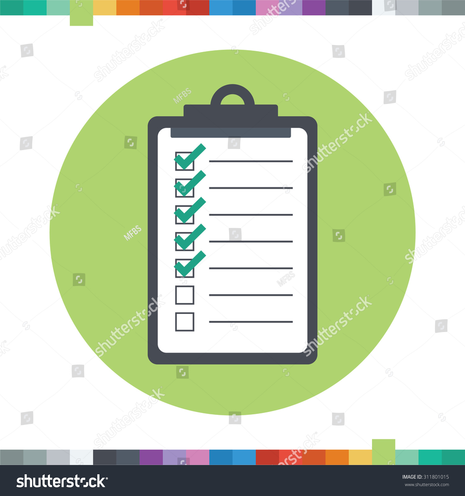 Checklist Icon Checked Unchecked Squares Stock Vector 311801015 ... Checklist Icon Checked Unchecked Squares Stock Vector 311801015 ...