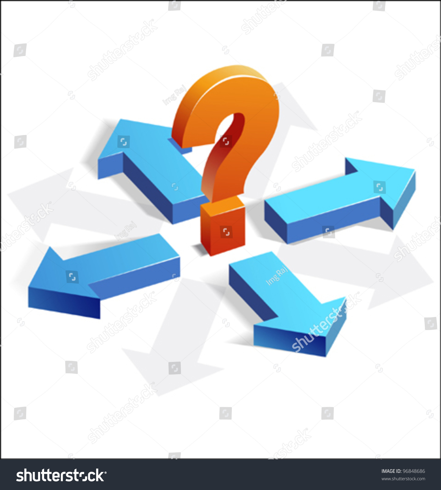 Decision Making Question Mark Stock Vector Illustration 96848686 Shutterstock