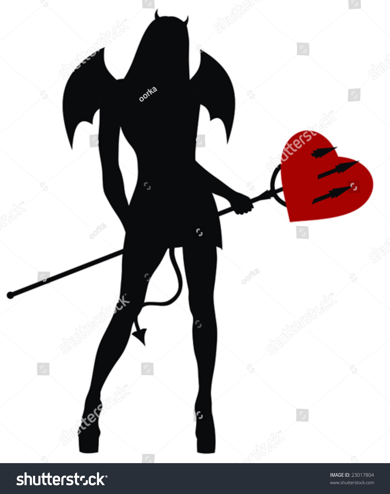 Devil Woman Stock Vector Illustration 23017804 Shutterstock