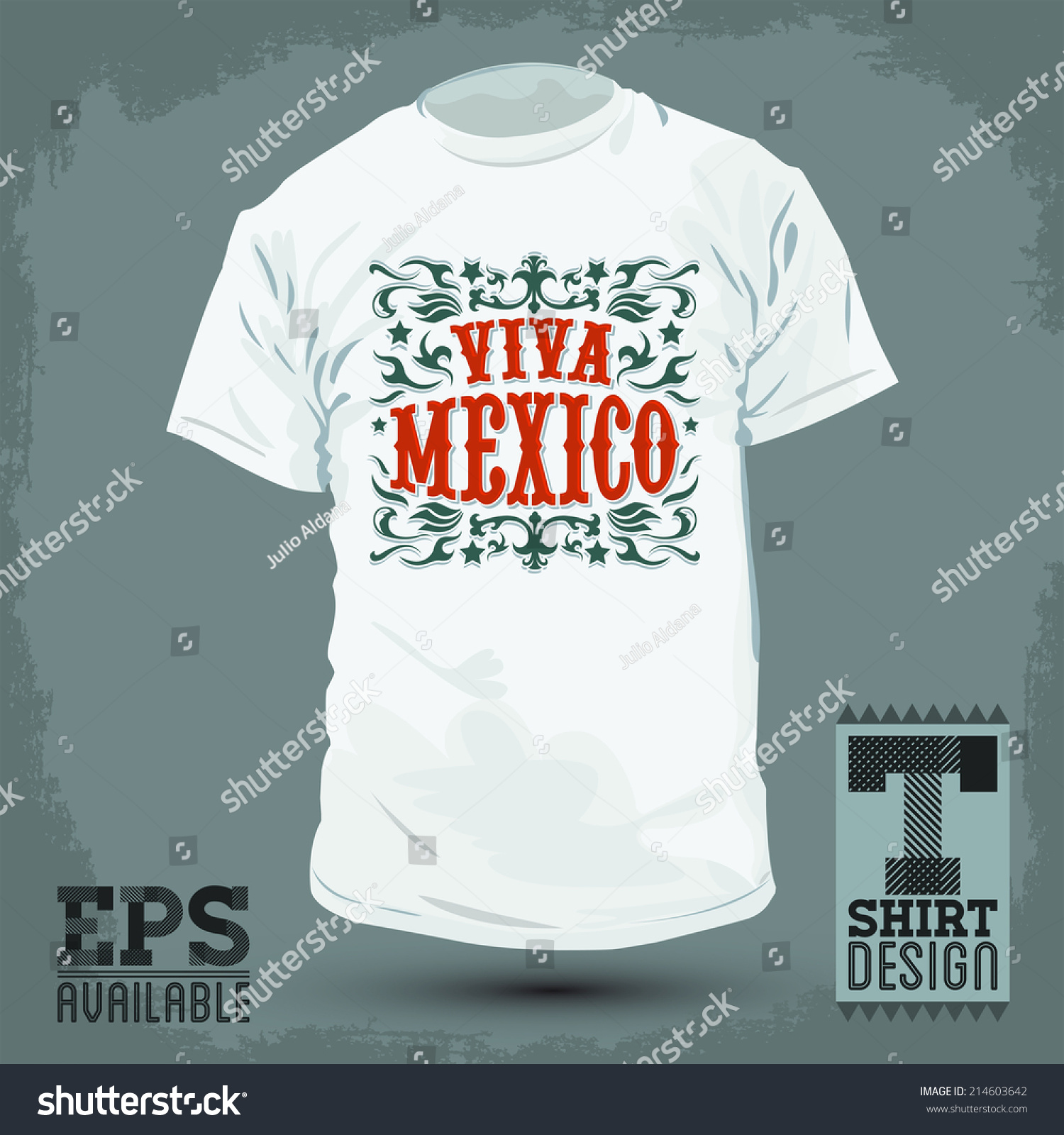 Graphic T Shirt Design Viva Mexico Live Mexico Spanish Text