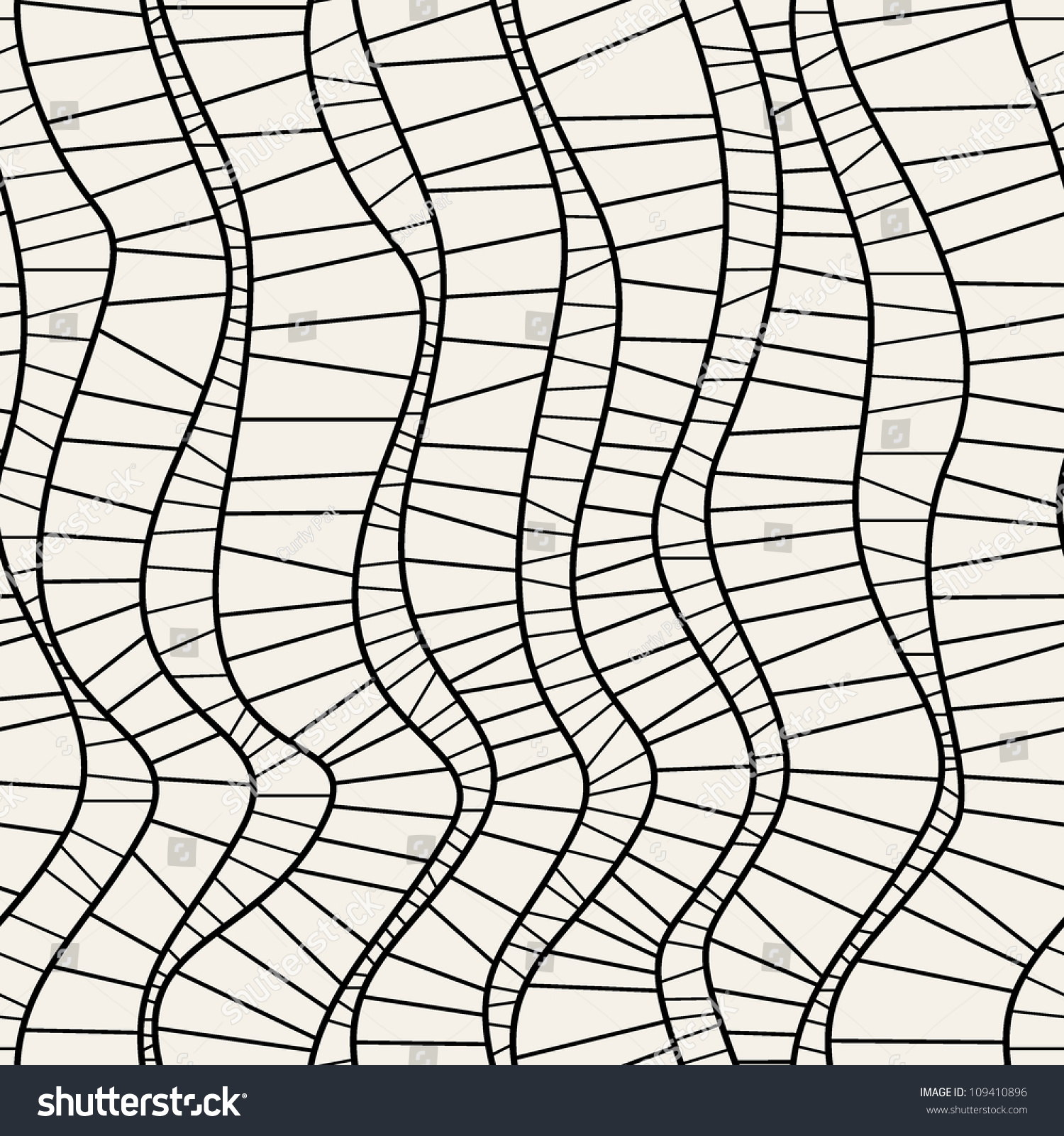 Irregular Abstract Grid Pattern Seamless Texture Stock Vector 109410896