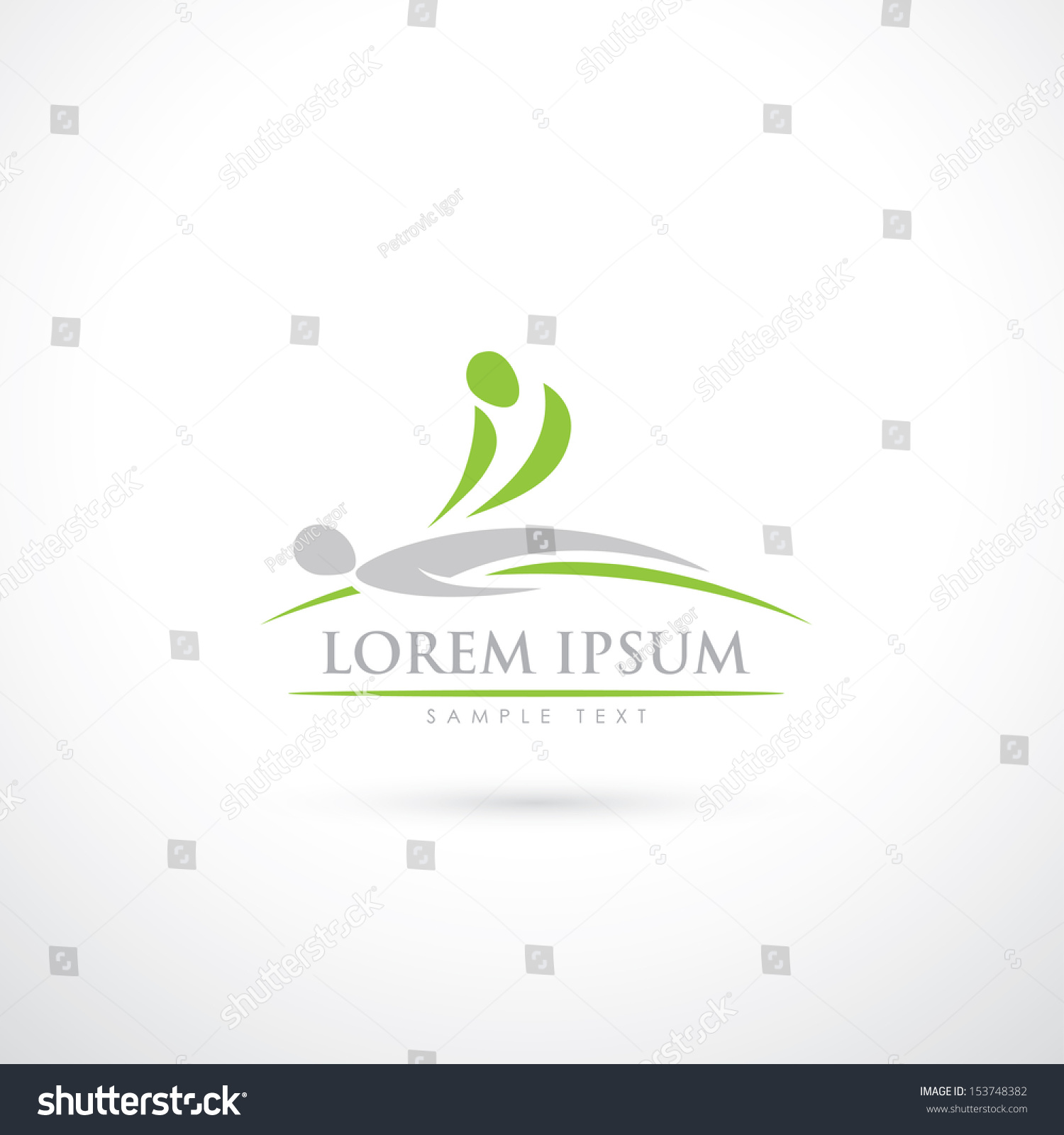Massage Sign Vector Illustration 153748382 Shutterstock