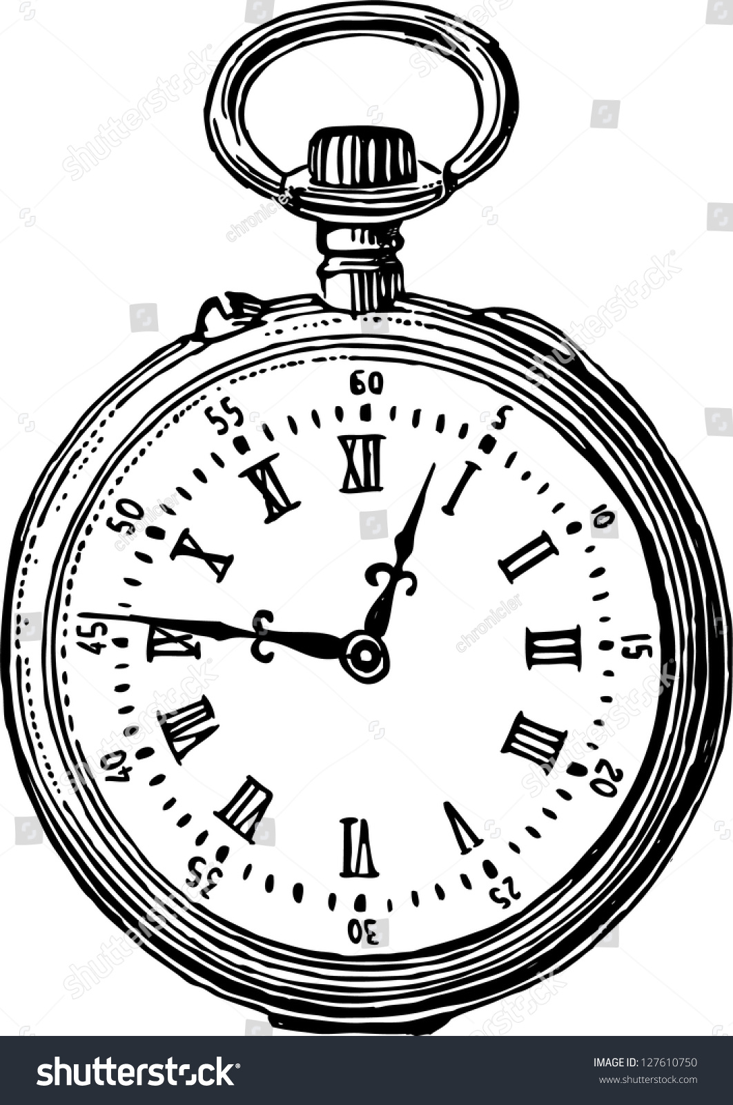 Old Pocket Watch Stock Vector 127610750 - Shutterstock Old Pocket Watch Stock Vector 127610750 - Shutterstock
