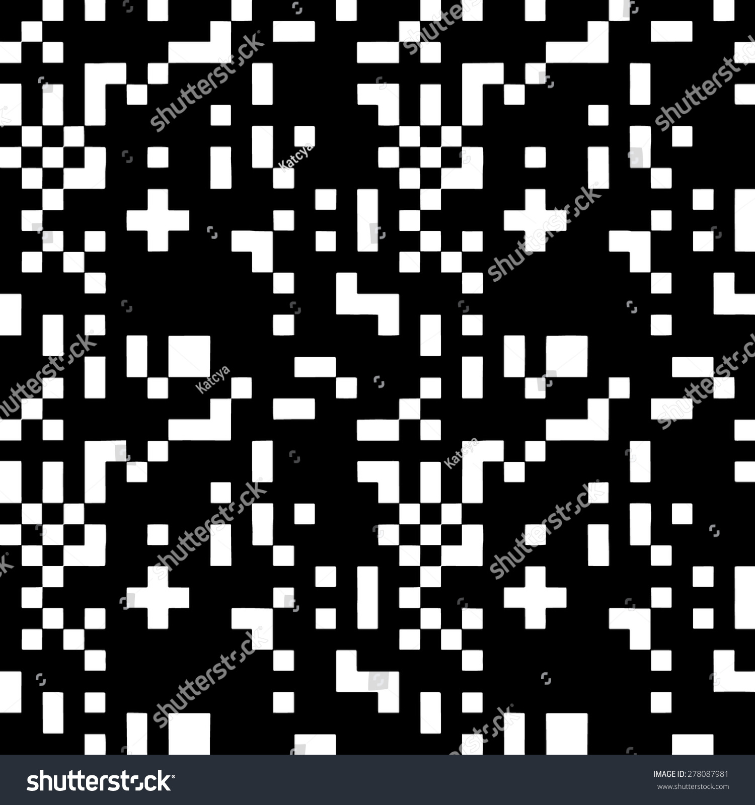 Qrcode Imitation Pixel Art Pixel Pattern Stock Vector 278087981 Shutterstock