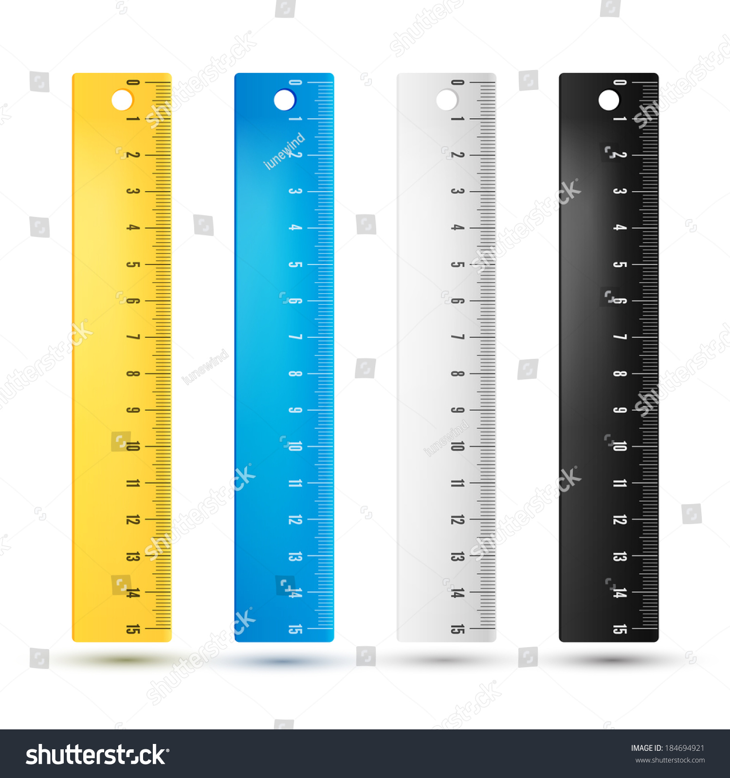 Rulers In Centimeters And Millimeters. Vector Illustration Set ... Rulers In Centimeters And Millimeters. Vector Illustration Set ...