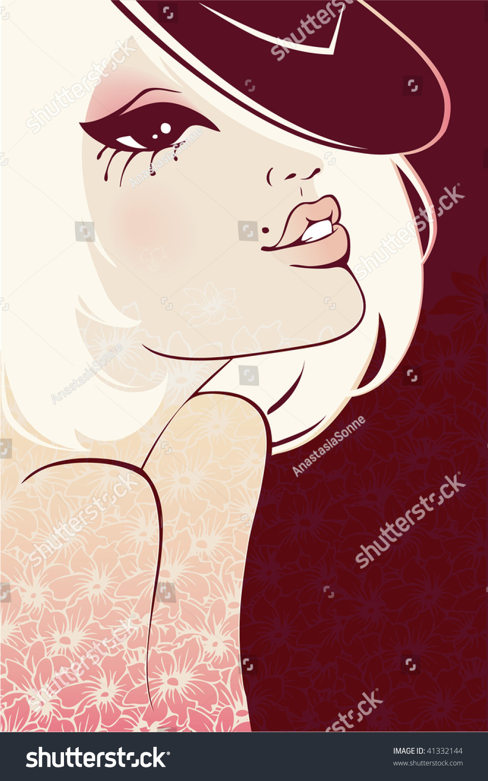 Sexy Girl Stock Vector Illustration 41332144 Shutterstock