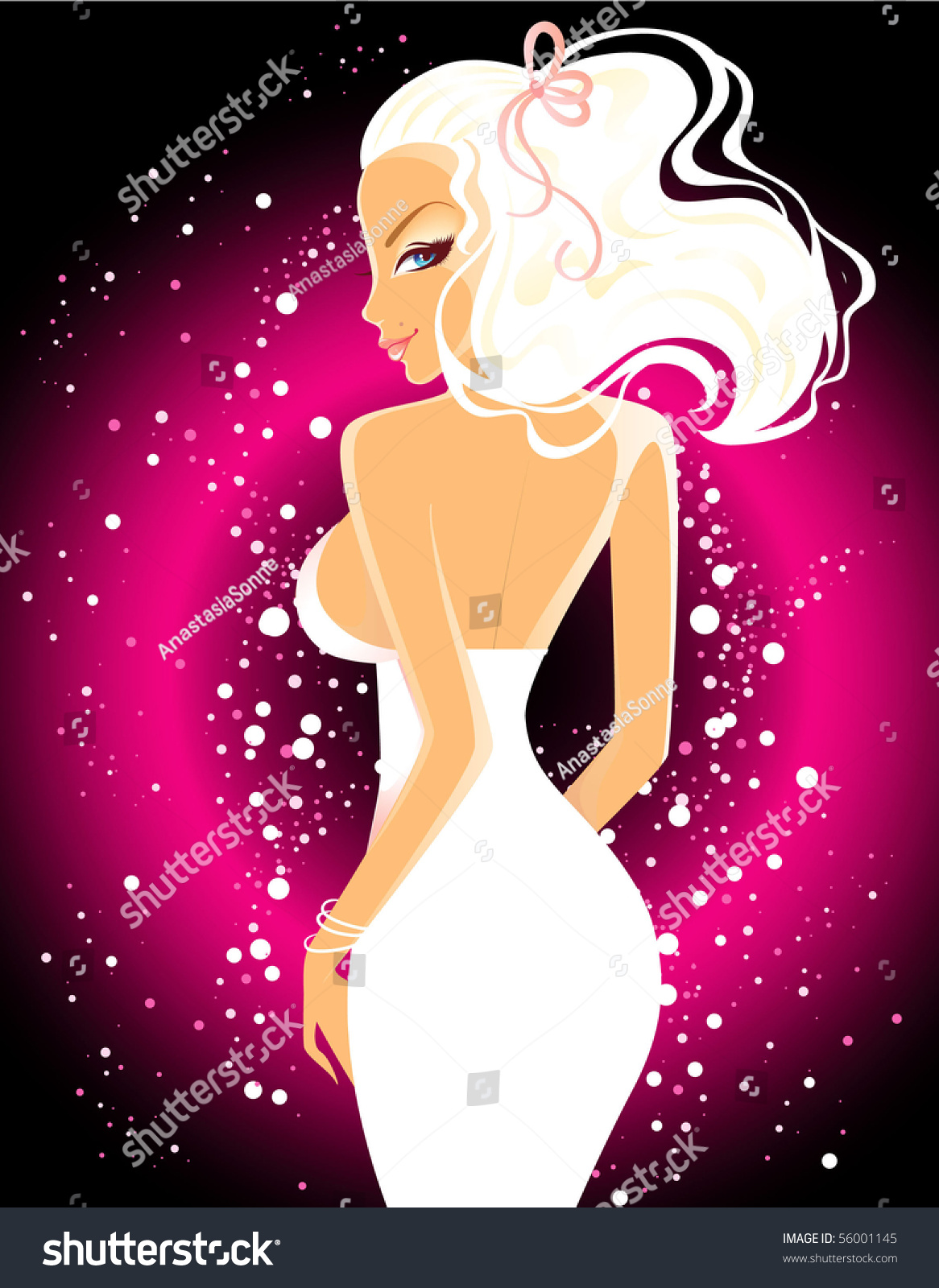 Sexy Girl Stock Vector Illustration 56001145 Shutterstock