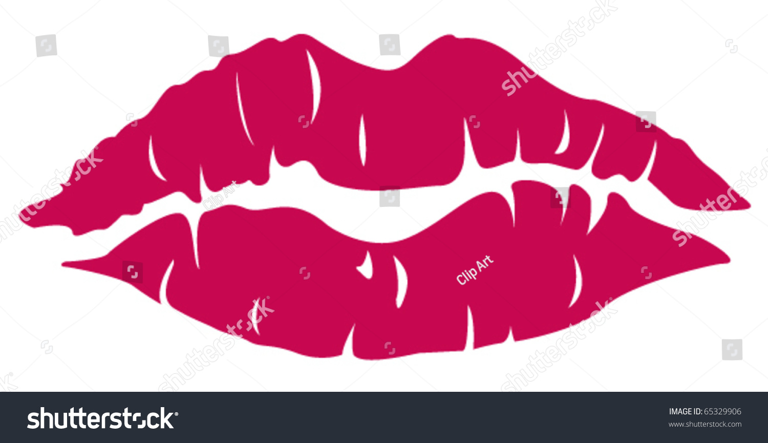 Tattoo Design Sexy Lips Red Lipstick Stock Vector 65329906 Shutterstock