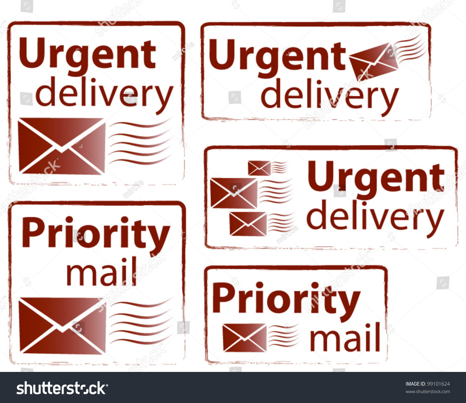 Urgent Delivery And Priority Mail Vector Stamp Collection - 99101624 ... Urgent Delivery And Priority Mail Vector Stamp Collection - 99101624 ...