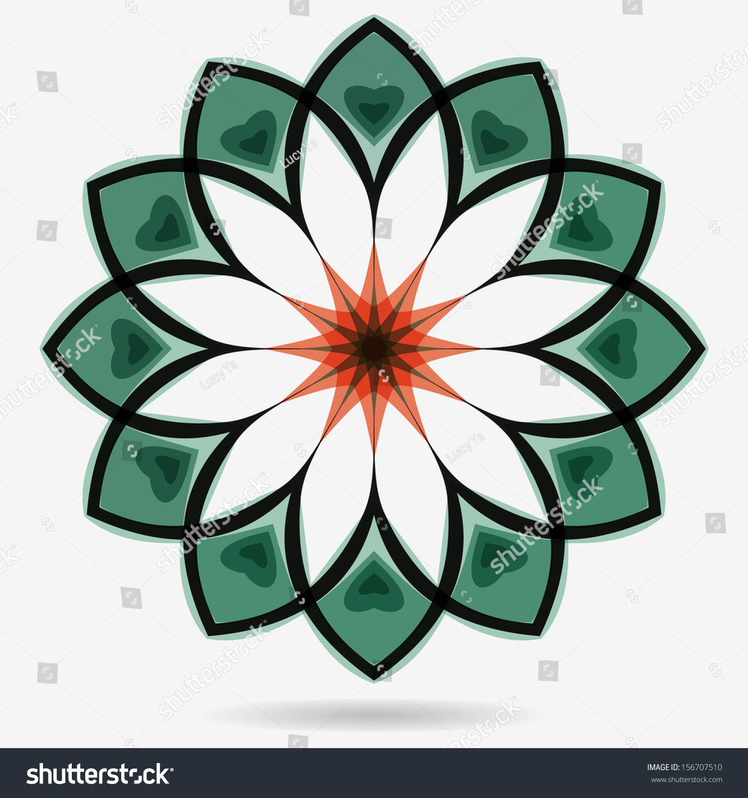 Vector Geometric Symbol Of The Complex Structure - 156707510 : Shutterstock