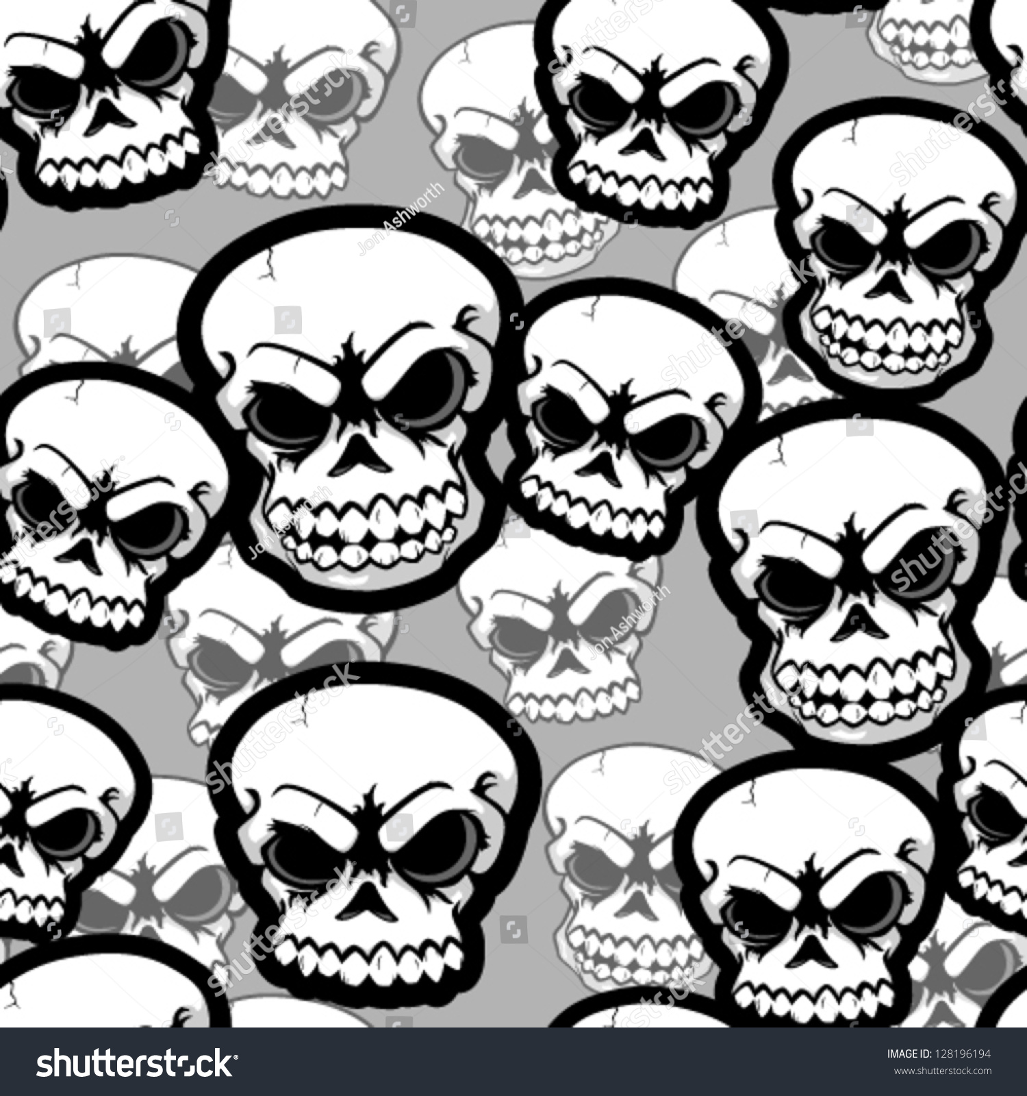 Vector Skull Camo Pattern (Seamless Repeatable Camouflage) - 128196194 ... Vector Skull Camo Pattern (Seamless Repeatable Camouflage) - 128196194 ...