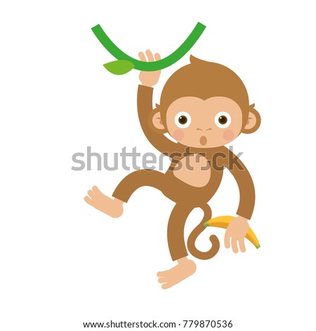 Hanging Monkey Clipart | Free download on ClipArtMag