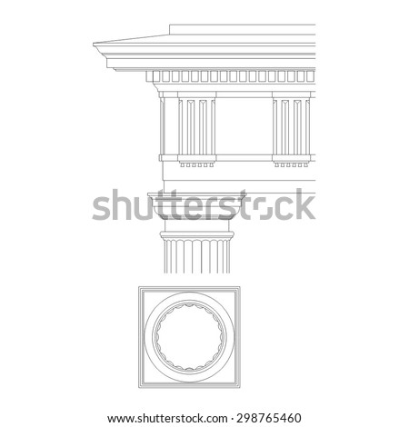 Roman Columns Drawing | Free download on ClipArtMag