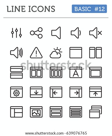 Vector Basic Icons Set | Download Free Vector Art | Free-Vectors