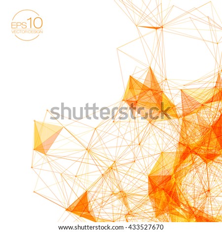 Polygonal Triangular Yellow Orange Background Graphics | 123Freevectors