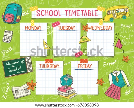 Classroom Schedule Clipart | Free download on ClipArtMag