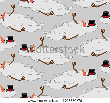 Melting Snowman Clipart | Free download on ClipArtMag