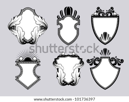 Shield Crest Stock Vector Illustration 101736397 : Shutterstock