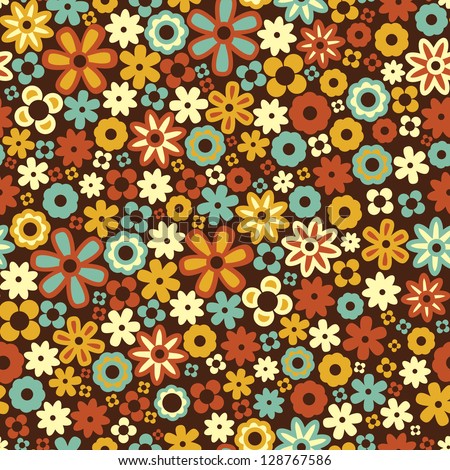 Vector Retro Flower Pattern | Download Free Vector Art | Free-Vectors
