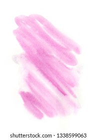 Bright Pink Watercolor Paint Smudge On Stock Illustration 549075397 ...