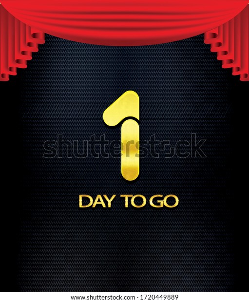 1 Day Countdown Template Events Stock Illustration 1720449889 ...