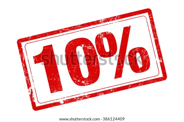 10 Off Red Stamp Text On Stock Illustration 386124409 | Shutterstock