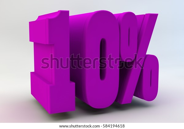 10 Per Cent 3d Text Stock Illustration 584194618 | Shutterstock