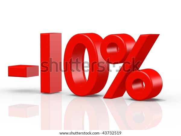 10 Percent Red Stock Illustration 43732519 | Shutterstock